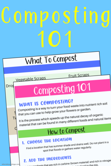 Benefits of Composting with Bonus Getting Started Printable
