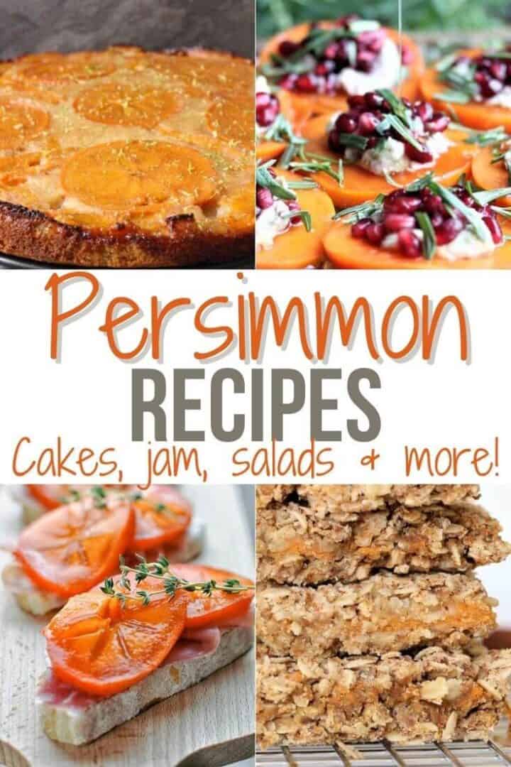 Persimmon Recipes: Persimmon cakes, jam, salads & more!